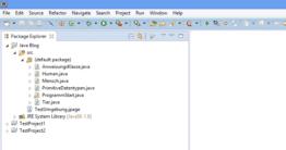 So kannst du mit packages deine Klassen im Java Programm verwalten
