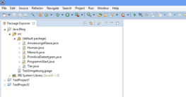So kannst du mit packages deine Klassen im Java Programm verwalten