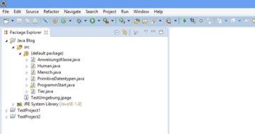 So kannst du mit packages deine Klassen im Java Programm verwalten