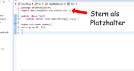 So kannst du mit packages deine Klassen im Java Programm verwalten