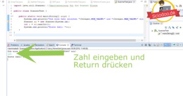 So funktioniert die Java Konsoleneingabe über den Scanner