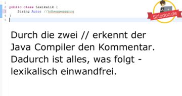 Syntax, Semantik und Lexikalik in der Java Programmierung