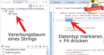 Die 4 Hierarchien der Objekt- und Klassen-Vererbung in Java Programmen