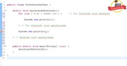 So funktioniert die For Schleife in deinem Java Programm