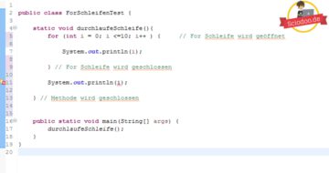 So funktioniert die For Schleife in deinem Java Programm