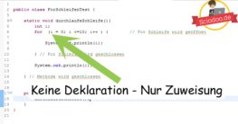 So funktioniert die For Schleife in deinem Java Programm