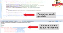 So verwendest du try und catch Blöcke im Java Programm