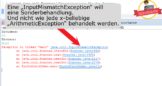 So verwendest du try und catch Blöcke im Java Programm