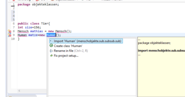 So kannst du mit packages deine Klassen im Java Programm verwalten
